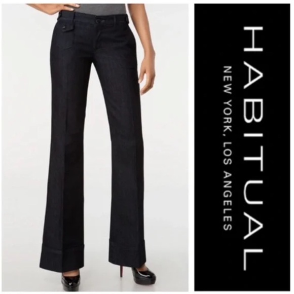 Habitual | Jeans | Habitual Dark Denim Flare Jeans Trouser | Poshmark